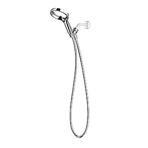 Methven Aio Removable Handheld Shower Head with High Pressure Water Jets, Hose, and Adjustable Arm Mount | Water Saving & High Pressure Spray Technology, Chrome