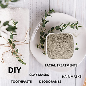 SMART SOLUTIONS Calcium Bentonite Clay Food Grade, 2 lb Pure Indian Healing Clay - All Natural for Internal and External Use | DIY Facial Treatments, Deodorants, Hair Masks