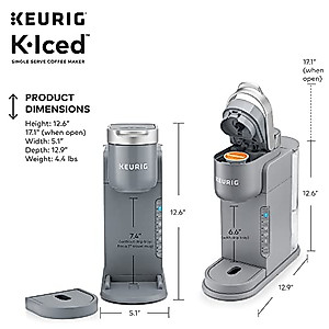 Keurig K-Iced Single Serve Coffee Maker, Gray