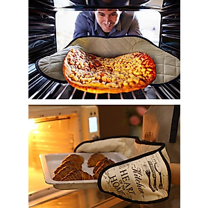 Grevy Cotton Double Oven Mitts Heart of The Home