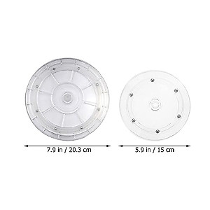 Garneck Food Tray Decorative Tray Creative Cake Turntable Baking Cake Stand Multi-Functional rotatable Plate 360-degree Rotating Plate to Rotate Table Decoration Acrylic Dining Table