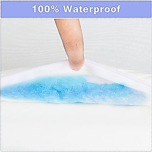 Baby Bassinet Mattress Pad Compatible with ADOVEL, BabyBond and ELEMARA 4 in 1 Baby Bassinet Bedside Crib, 23"×46”, Waterproof Replacement Pad with Removable & Washable Mattress Cover