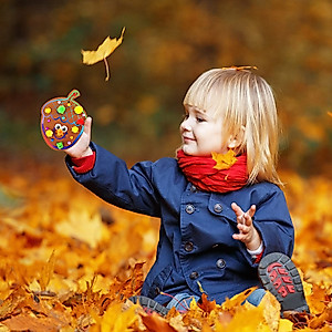 Winlyn 72 Sets Magic Color Scratch Art Fall Ornaments Decorations DIY Fall Craft Kits Scratch Paper Autumn Maple Oak Leaves Pumkins Acorns for Kids Party Favors Classroom Home Activity Art Project