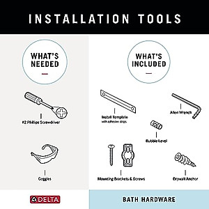 Delta ARV35-DN Arvo Double Towel Hook Bath Hardware Accessory in Brushed Nickel