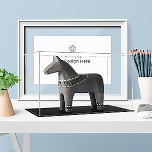 Tingacraft Acrylic Display Case (12.2 x 6.6 x 7.4 inch) for 6 inch 1/12 Action Figure Clear Box for Collectibles, Assembly Required