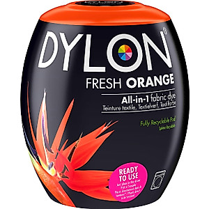 Dylon Washing Machine Fabric Dye Pod for Clothes & Soft Furnishings, Fresh Orange