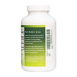 NutraA2Z Multi Collagen Pills 1735mg -180 Collagen Capsules (60 Servings) - Types I, II, III, V & X for Healthy Skin, Hair, Nails & Joint Support