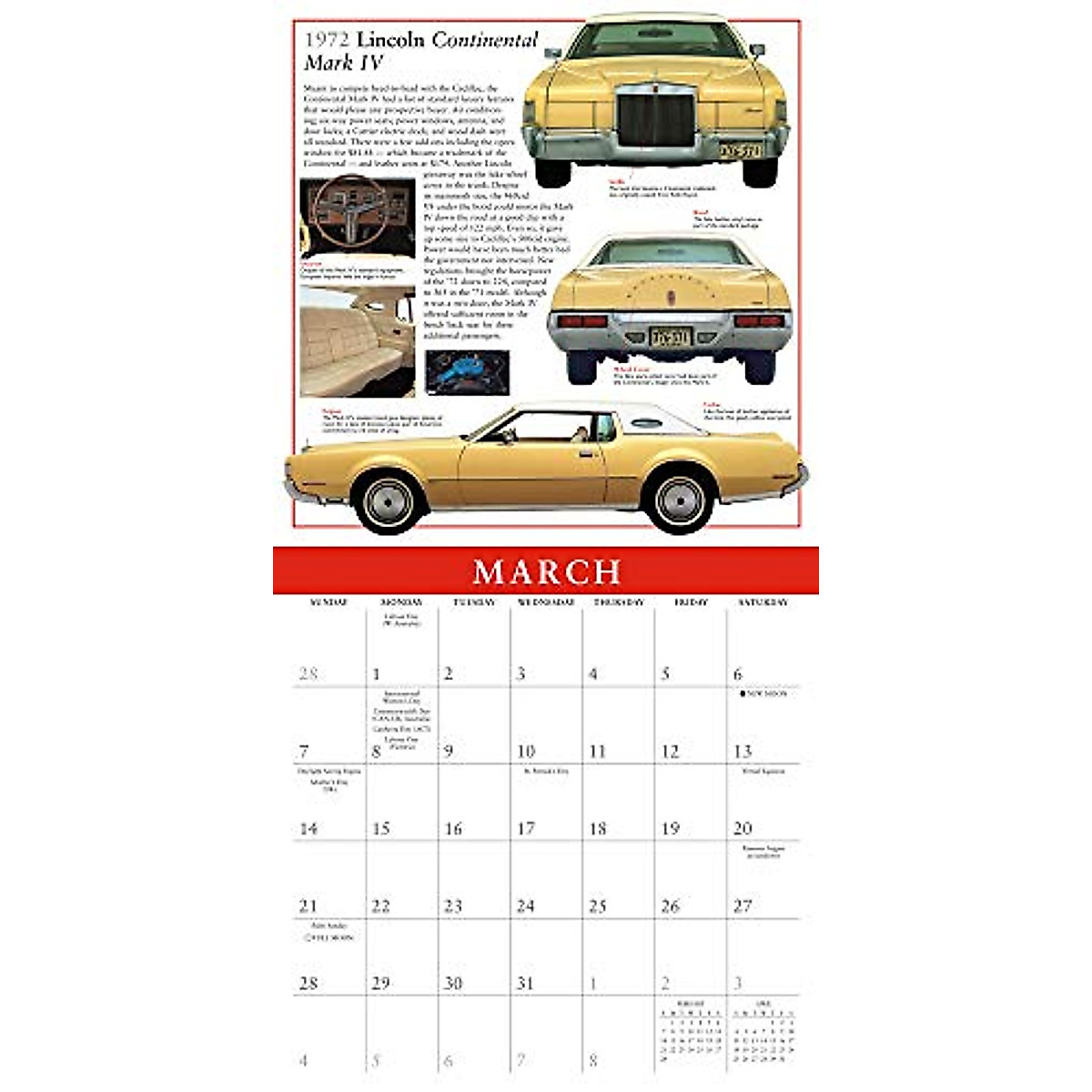 2021 Classics: Ultimate Automobiles 16-Month Wall Calendar