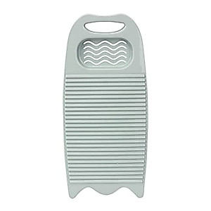 ERZU Large Washboard, Hand Wash Board, Washboard for Laundry Large, High Toughness Laundry Board Household, 17.7x7.8in (Light Blue)