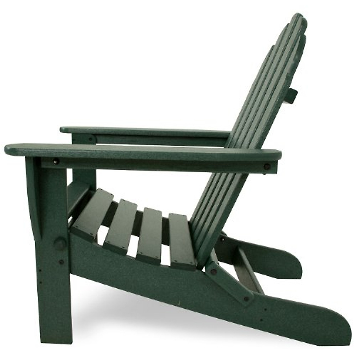POLYWOOD AD5030GR Classic Folding Adirondack Chair, 38.5" x 31.25" x 33.5", Green