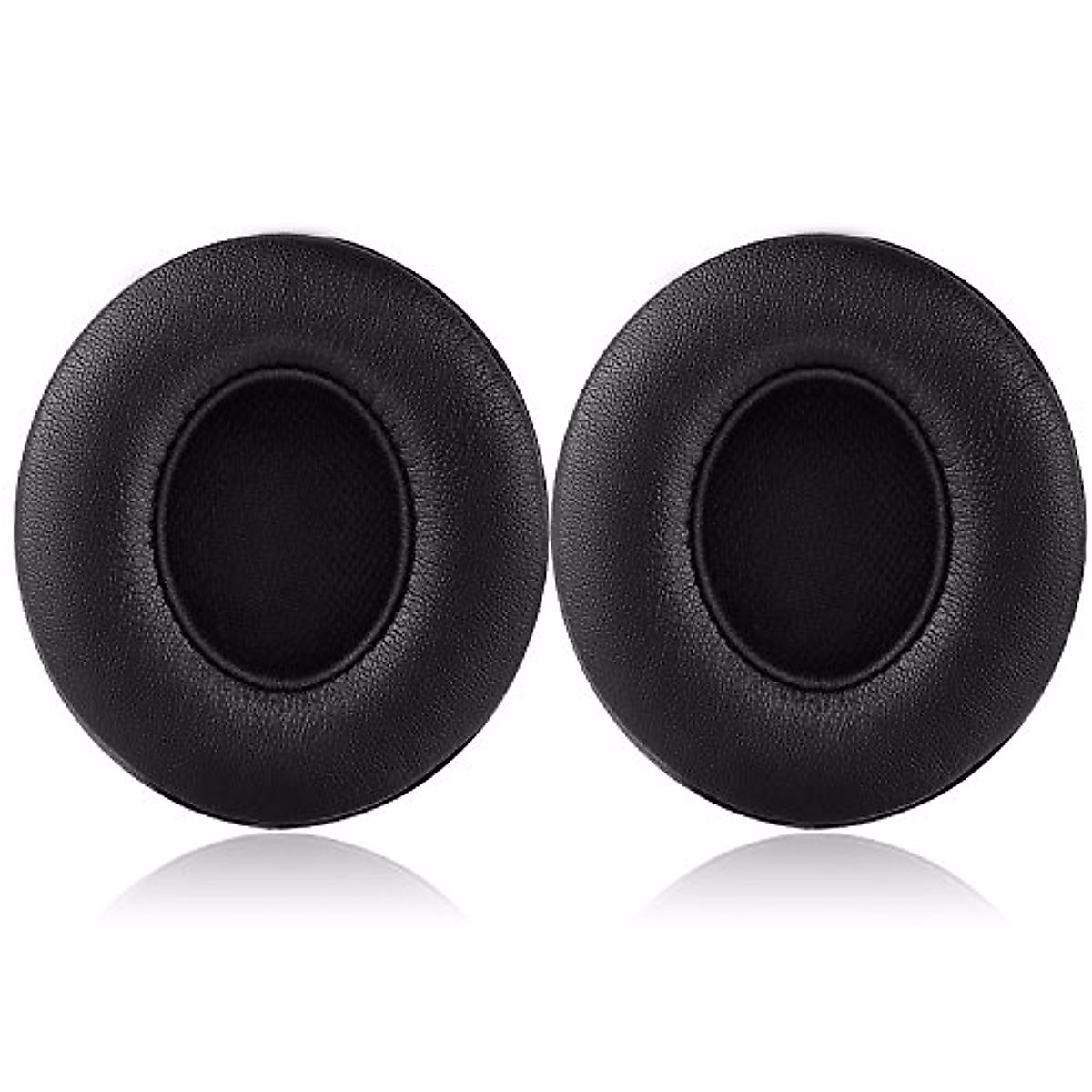 Solo 2 Wired Replacement Earpads - JARMOR Protein Leather & Memory Foam Ear Cushion Pads for Beats Solo2 Wired On-Ear Headphones by Dr. Dre ONLY (NOT FIT Solo 2.0/3.0 Wireless) - Black