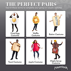 Fried Egg Halloween Costume - Funny Unisex Breakfast Food Suit for Adults