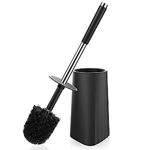 SetSail Toilet Brush, Toilet Bowl Brush and Holder Compact Size Toilet Brushes for Bathroom with 304 Stainless Steel Handle Toilet Cleaner Brush with Durable Scrubbing Bristles, Splash-Proof