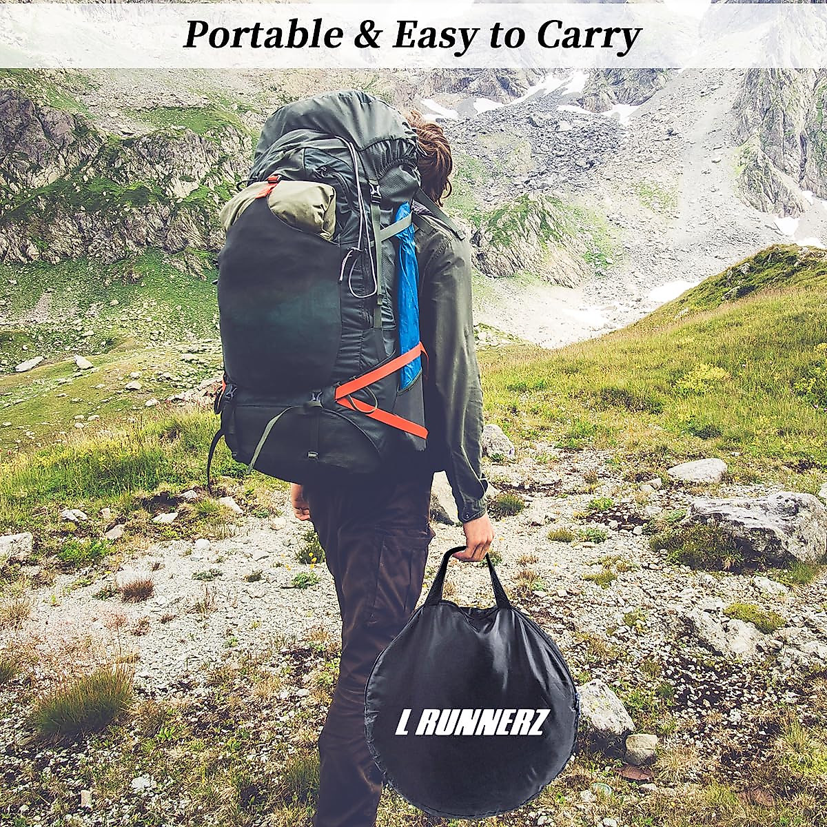 L RUNNZER One Person Tent, Pop Up Ultralight Bivvy Tent for Camping, Backpacking & Trekking with Rainfly