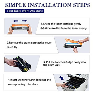 TN227BK TN223BK High Yield Compatible Toner Cartridge Replacement for Brother TN227 TN227BK TN-227 TN-227BK TN223 TN223BK for MFC-L3770CDW HL-L3270CDW HL-L3290CDW MFC-L3710CW Printer (Black, 2-Pack)