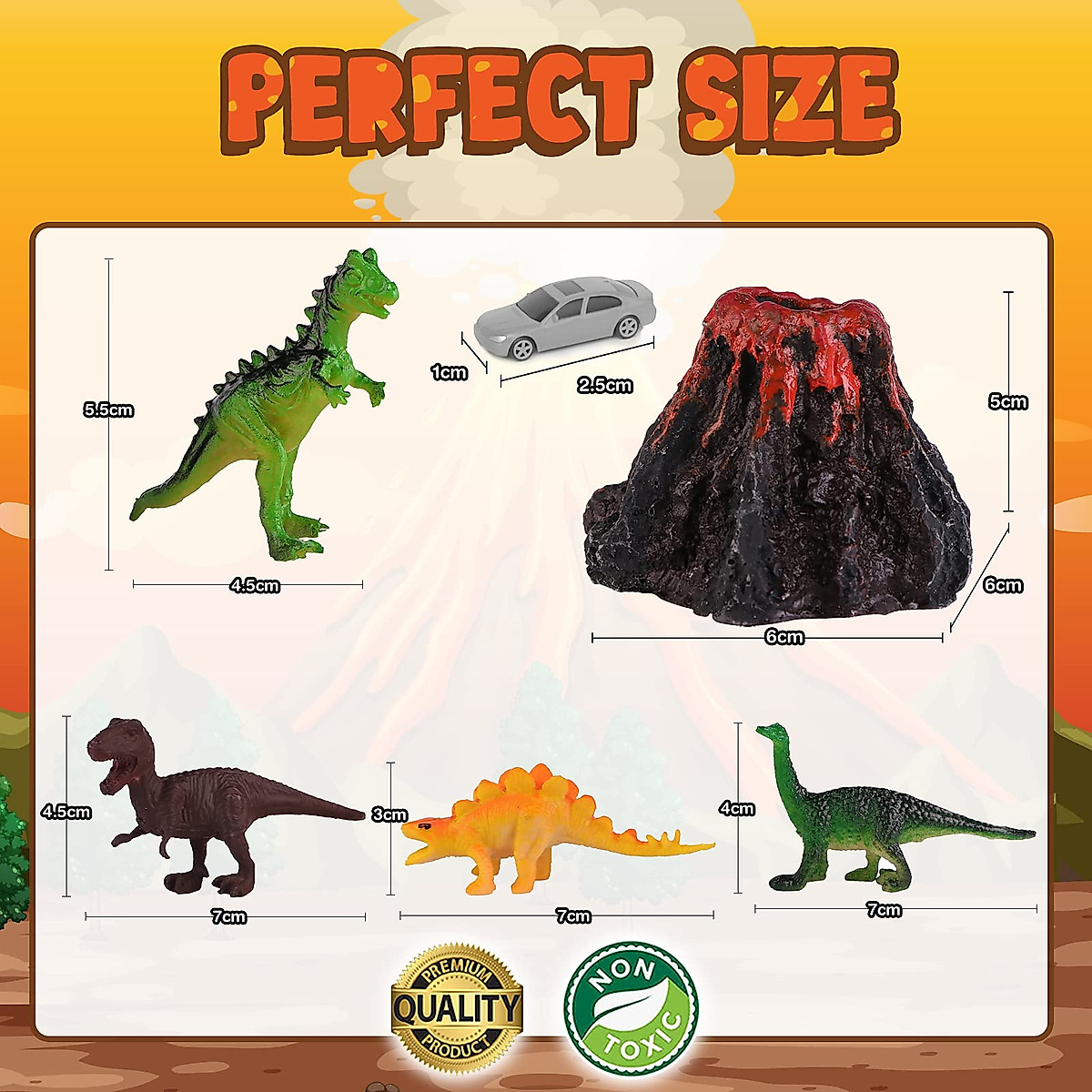 Motiveplay Light Up Dinosaur Terrarium Kit for Kids - Kids Toys, Best Kids Birthday Gift with Dinosaur Toys, Arts & Crafts, Night Light Growing Garden for Age 3, 4, 5, 6, 7, 8-12 Year Old