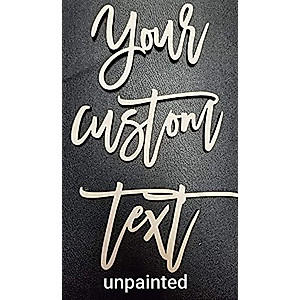 Custom Wood Word Sign, Wall Decor, Personalized Wooden Wall Art, Any cursive word or name sign