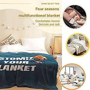 Custom Blankets, Upload Your Photos, Personalized Blankets, Customizable Birthday Gifts, Anniversary Souvenirs, Wedding Gifts 30"x40"