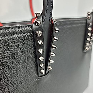 Christian Louboutin Cabata Small Spiked Leather Tote Bag