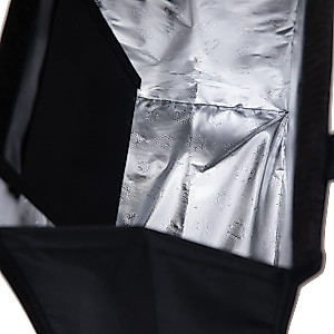 BEYLEG Lunch Bag, Insulated Lunch Bag for Women Men, Foldable Adult Lunch Tote Bag with Internal Pocket for office worker/School/Night Shift/Picnic Black