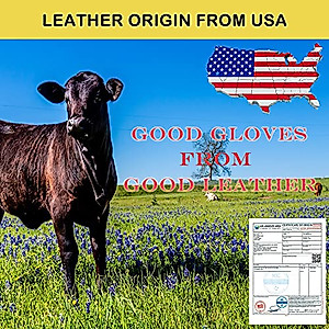 AOUCHI Long Leather Gardening Gloves for Women Men Kid, Breathable Cowhide Rose Pruning Thorn Proof Gloves with  Forearm Protection, Sheepskin Palms Cowhide Sleeves Garden Yard Safety Work Gloves(S)