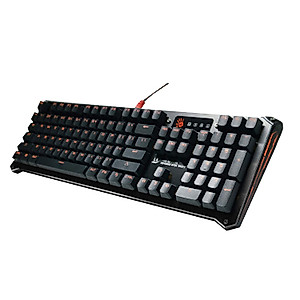 BLOODY B840 Light Strike LK Optical Gaming Keyboard – Orange LED Backlit – LK Blue Tactile Switch - Black