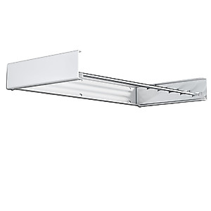 Rimyew Wall Mounted Drying Rack, Laundry Drying Rack Collapsible, Retractable Clothes Drying Rack - 31.5" Wide, 5 Aluminum Rods, 60 lb Capacity, Towel Drying Rack with Wall Template, White