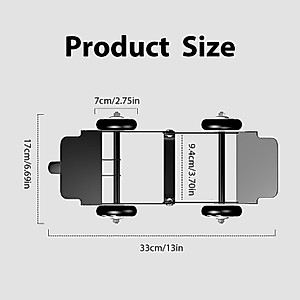 Generic Mobile Moving Tools | Mobile Moving Carts | Handheld Moving Devices, Portable Car Wheel Wheel Dollies, Motorcycle Mover, Foldable Tire Jack for Motorcycles, Tricycles, Black