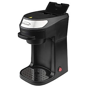 Brentwood TS-111BK Single Serve Coffee Maker with Mug, 1 milliliters, Black