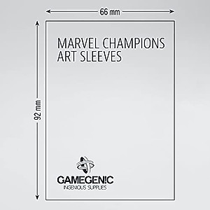 GameGenic Marvel Champions The Card Game Official Black Panther Art Sleeves | Pack of 50 Art Sleeves and 1 Clear Sleeve | Card Game Holder | Use with TCG and LCG Games | Made by Fantasy Flight Games