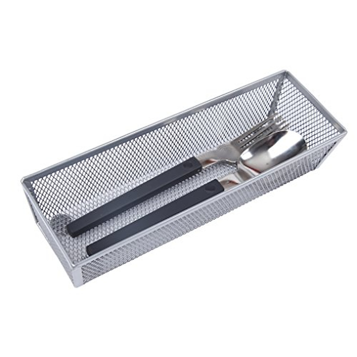 Finnhomy Mesh Drawer Organizer and Shelf Storage Bins School Supply Holder Office Desktop Cabinet Sliver 3" x 9"