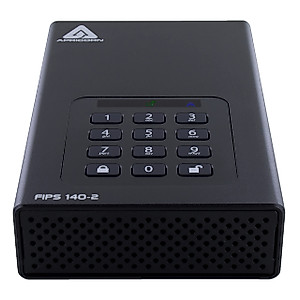 Apricorn 16TB Aegis Desktop Padlock FIPS 140-2 Validated 256-Bit Encrypted Hard Drive (ADT-3PL256F-16TB)