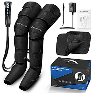 Gifts for Dad Mom Men Women Christmas Mother Day Father Day, Air Compression Massager with Heat for Foot,Leg,Calf,Thigh and Knee, Helpful for Vericose Veins, Muscle Fatigue, Cramps, Swelling and Edema