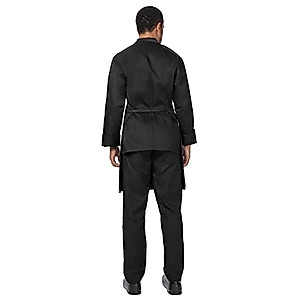 Chef Works Unisex Sustainable Bib Apron, Black, One Size