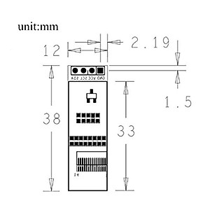 Hailege 0.91" SSD1306 IIC I2C OLED LCD Display 128x32 3.3V/5V for AVR PIC STM32 Arduino