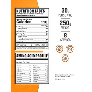 BulkSupplements.com Whey Protein Isolate Powder - Unflavored Protein Powder, Whey Isolate Protein Powder - Whey Protein Powder, Gluten Free, 30g per Serving, 250g (8.8 oz) (Pack of 1)