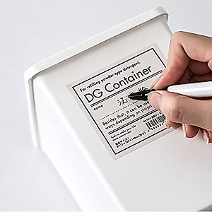 CHDHALTD Plastic Laundry Powder Container,Laundry Shelf Storage Organizer with Hinged Lid Holds Detergent Powder, Clothes Pins, Dryer Sheets(B)