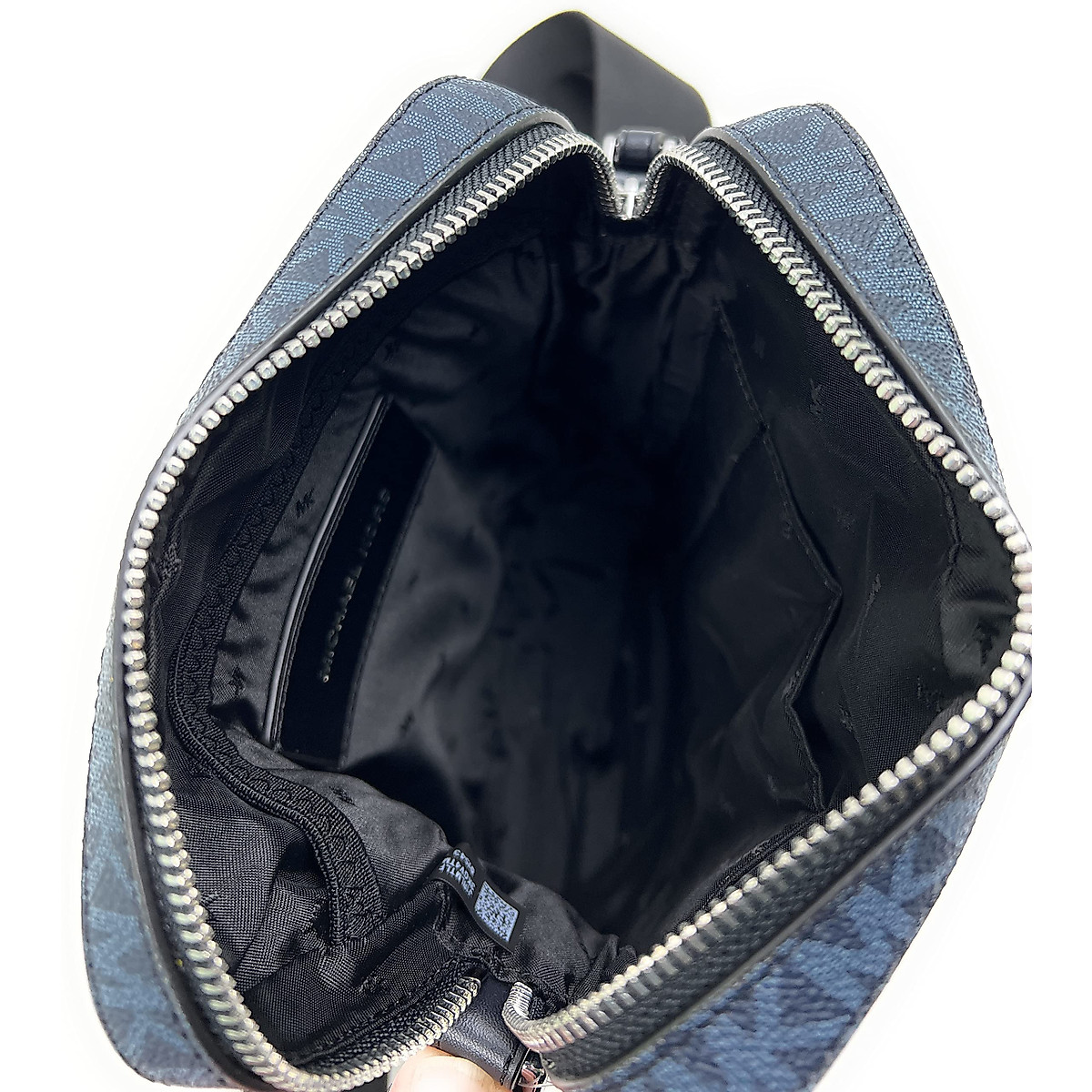 Michael Kors Men's Medium Crossbody Leather Cooper Flight Bag (Admiral Blue)