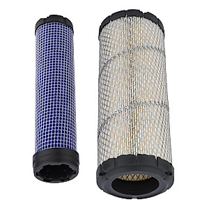 Mannial 25 083 01-S Air Filter Fit Kohler Kawasaki 2508301 25082 25 083 04-S 2508304 11013-7019 11013-7020 M131802 M131803 CH18-CH26 CV16-CV26 CH730-CH750 Engine with 25 050 33-S Oil Filter