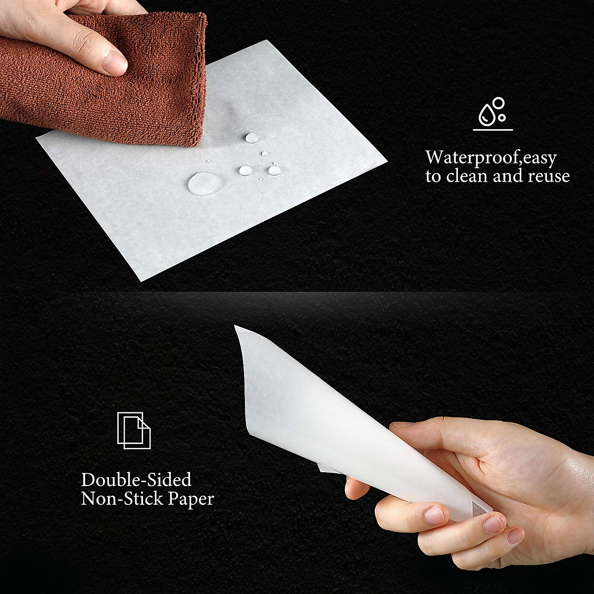 Diamond Painting Release Paper 16 x 12 cm and 15 x 10 cm Diamond Art Paper Covering Double-Sided Non-Stick Replacement Cover Sheets 5D Diamond Painting Accessories and Tool for Adult Kid (100 Pieces)