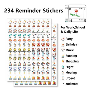 Mokani Small Desk Calendar 2023-2024 (8"x6"), Mini Monthly Desktop Calendar from January 2023 to June 2024, Academic Year Standing Desk Calendars with Planner Stickers