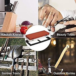 WUTA Sharpening Stone Set Sharpener Flattening Stone for Polishing Knife