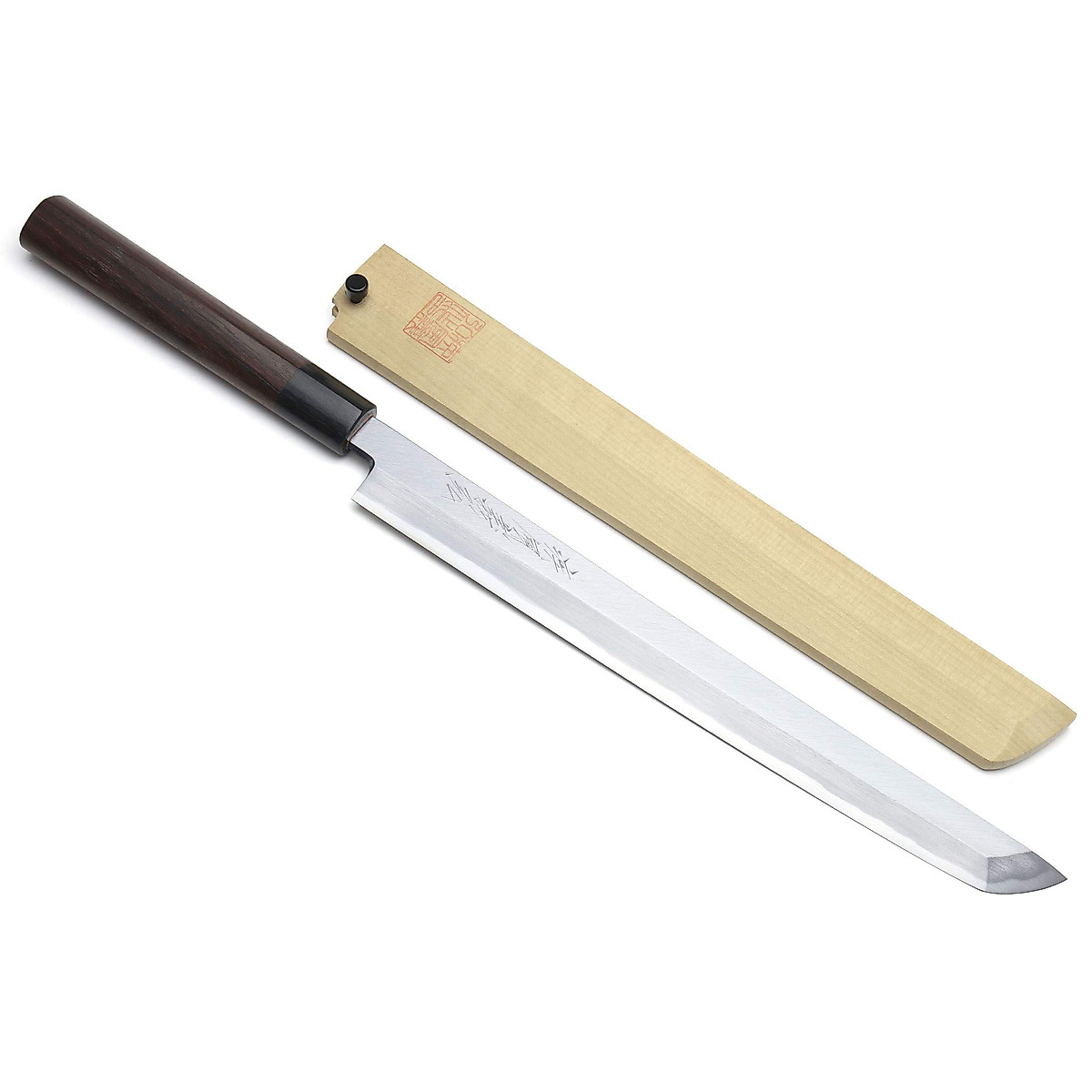 Yoshihiro Hongasumi White Steel Sakimaru Takobiki Sushi Sashimi Japanese Knife (11.8'' (300mm))
