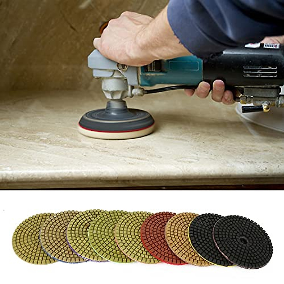 10Pcs Concrete Grinding Wheel Angle Grinder Concrete Grinder Grinding Wheel Concrete Sander Polishing Grinding Cup Wheel Diamond Grinding Wheel 100mm