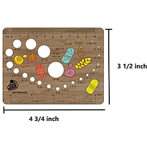 Lily Sugar 'n Cream Yarn Bundle Plus Bamboo Knitting Gauge 100% Cotton Worsted #4 Weight (Mix 106)