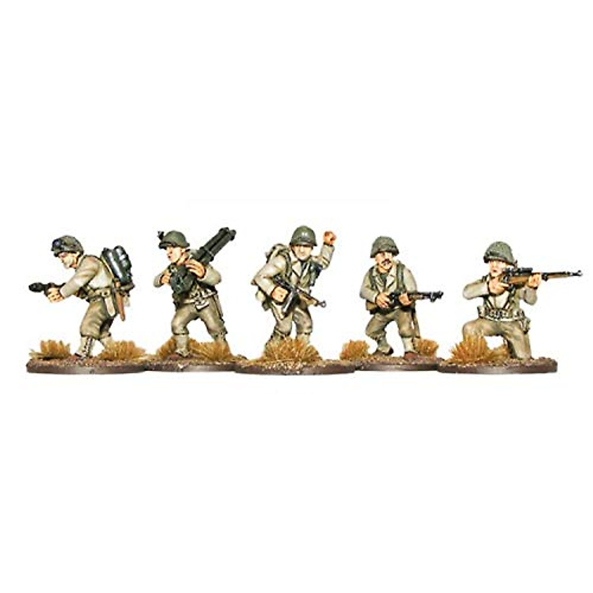 Bolt Action Rangers Lead The Way! US Rangers 1:56 WWII Military Wargaming Figures Plastic Model Kit