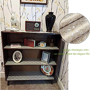 zaring Decorative Paper Self Adhesive Shelf Drawer Liner Sticker 17.7 inch by 196.8 inch 196.8 inchx17.7 inch