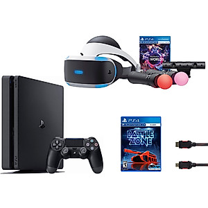 PlayStation VR Launch Bundle 3 Items:VR Launch Bundle,PlayStation 4 Slim 1TB, VR Game Disc: PSVR Battlezone