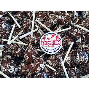 Chocolate Lollipops - 25 Delicious Lollipops with a Chocolate Roll Center Bulk Candy