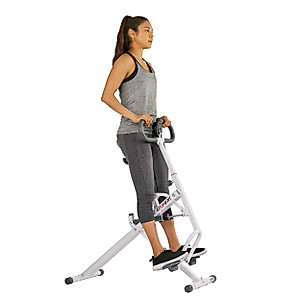 EFITMENT Rower-Ride Squat Machines for Home Exercise Trainer Total Body Abs and Glutes Butt Assist Db Method Upright Workout Rowing Machine - SA022